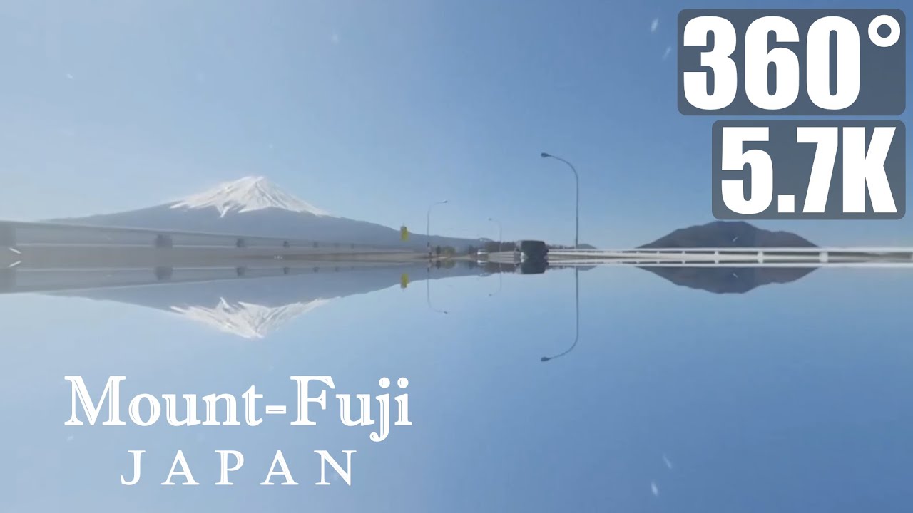 VR, 360° Video - Mount Fuji, drive Kawaguchi lakeside, Japan - YouTube