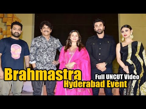 Brahmastra Pre Release Event In Hyderabad JrNTR, Nagarjuna, SS Raja Mouli, Alia Bhatt, Ranbir Kapoor