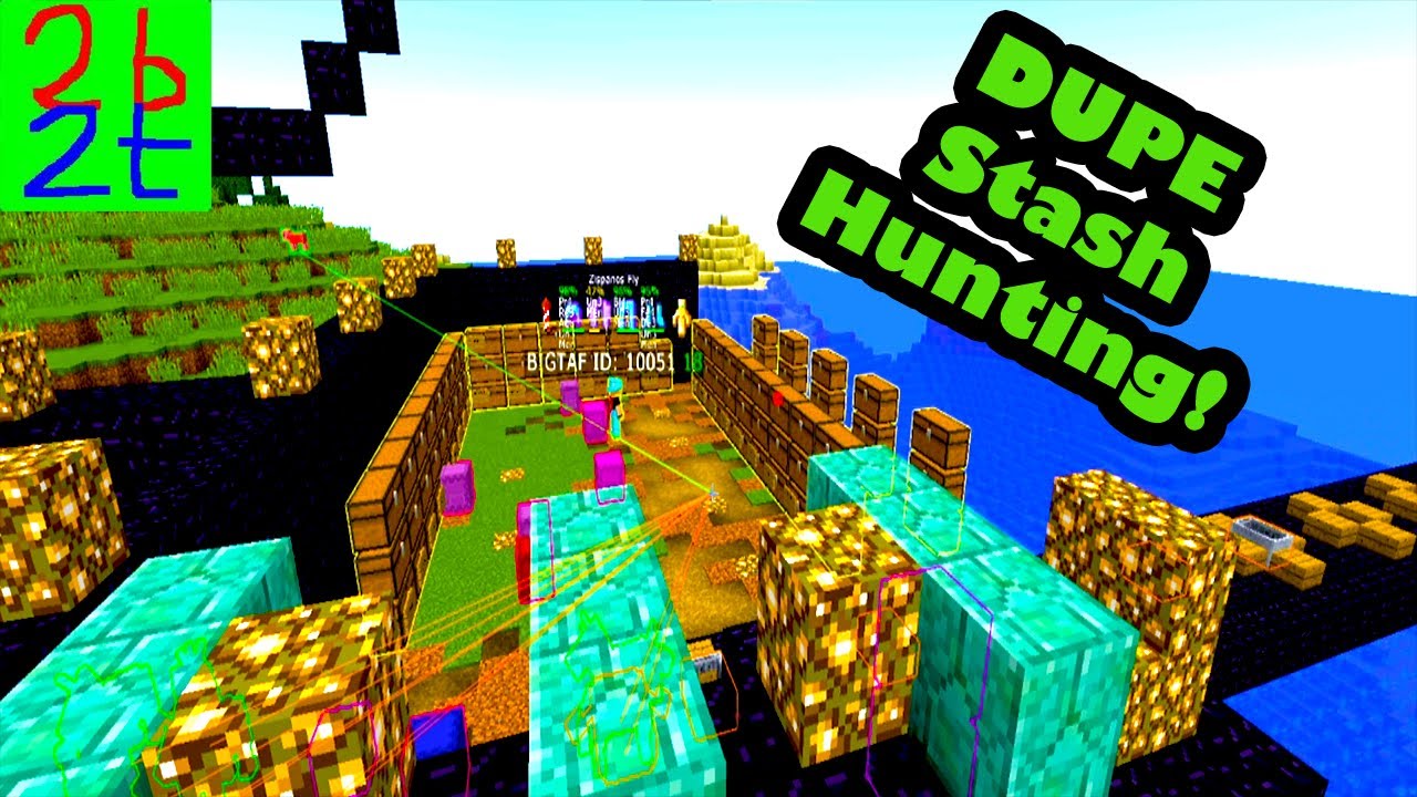 2B2T Dupe Stash and Base Hunting Ep 5 Old Builds, Dupes, and MORE! 2B2T ...