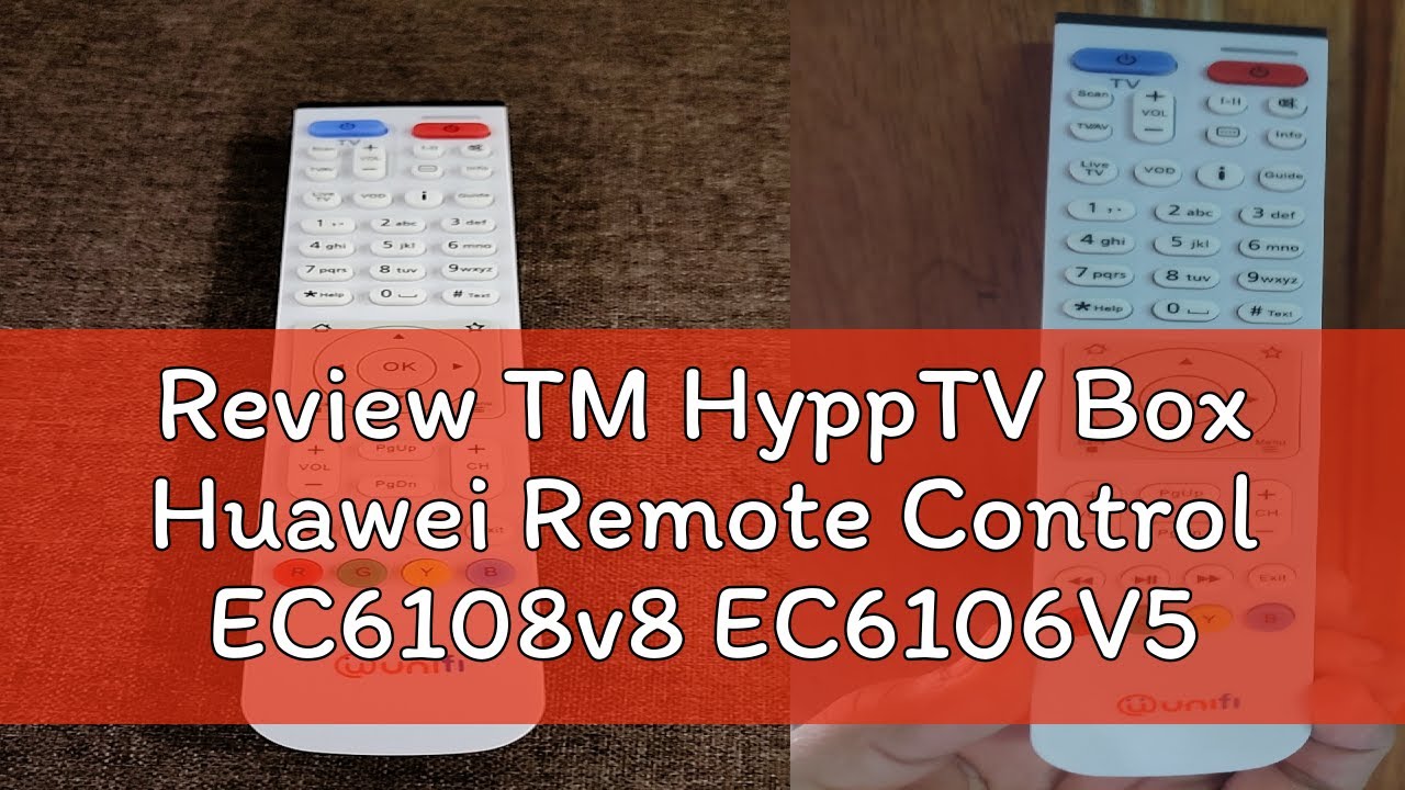 Review TM HyppTV Box Huawei Remote Control EC6108v8 EC6106V5 EC6108v9 ...