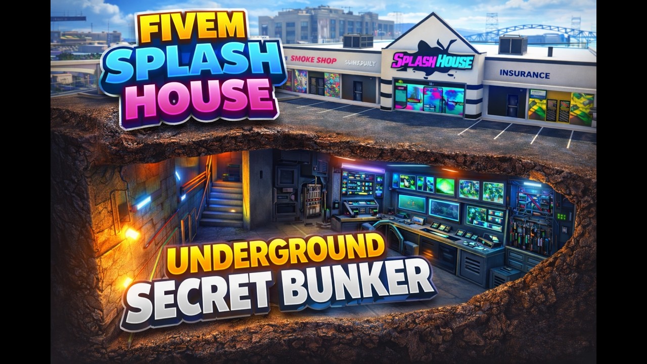 Fivem Splash House (Underground Secrete Bunker)_ MLO/YMAP Customize ...