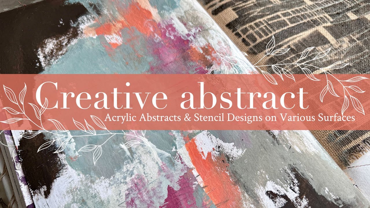 Creative abstract: Acrylic Paint & Stencil Designs on Various Surfaces ...