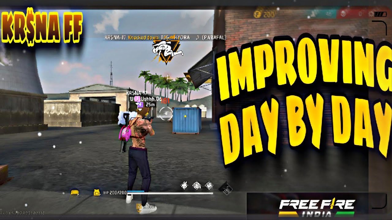 IMPROVING DAY BY DAY || Tournament Highlight || Ft. KRISHNA FF || FREE ...