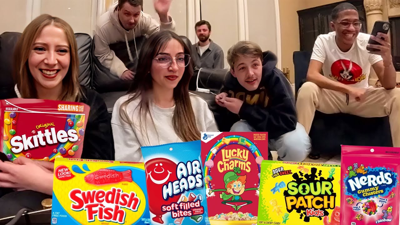 YOUNEY TRIES AMERICAN CANDY (ft. Ali, Chatterbox, Thio, Twinkles & Bozo ...