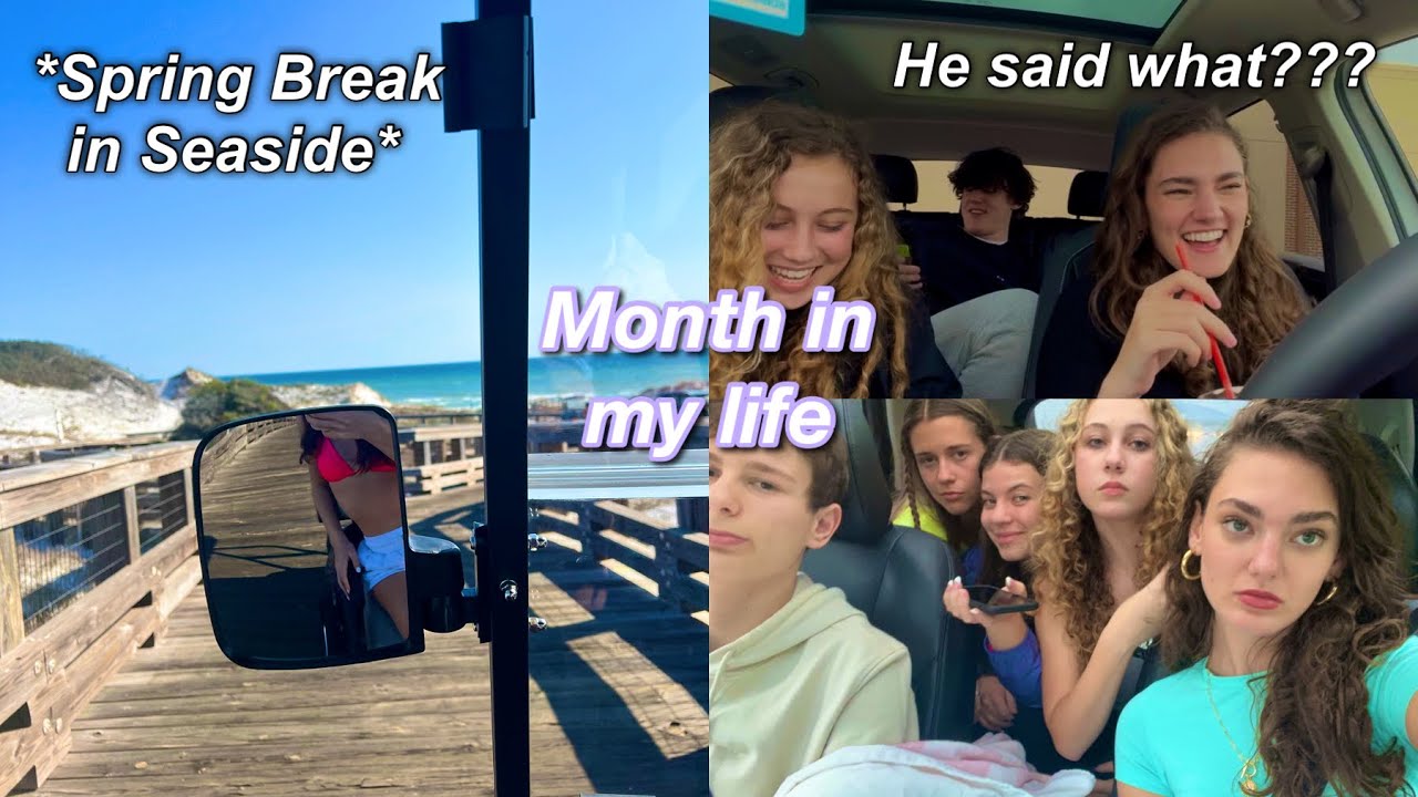 A Month in My Life: High School Edition - spring break, spending time ...