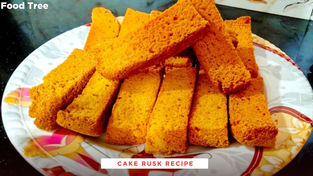 Cake Rusk Recipe Without Oven | Bakar Cake Rusk Recipe | How To Make ...
