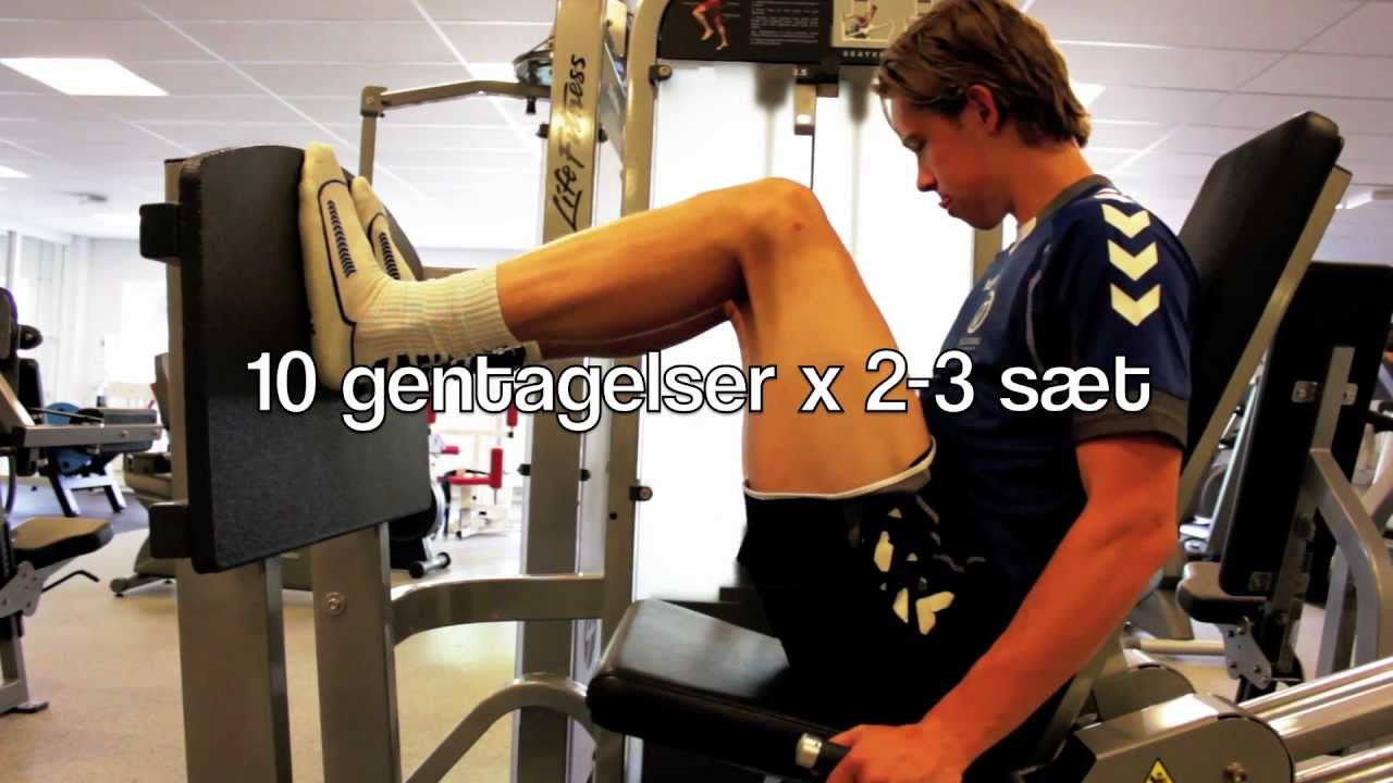 Styrkelokale benpres - YouTube