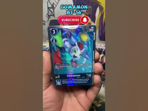 Gomamon BT14-020 SR #digimoncardgame - YouTube