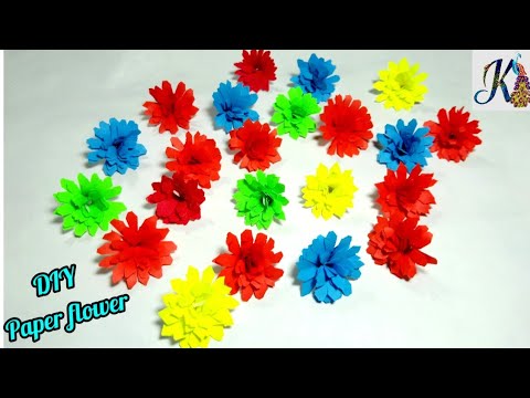 How to make Small Flowers with Paper | Very easy simple paper flower ...