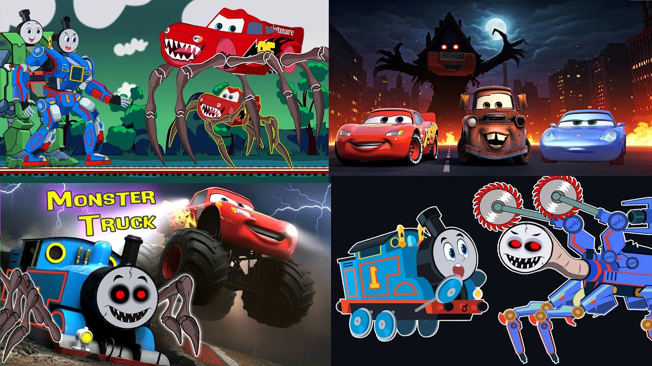 Monster Cars & Trains VS Iron monsters | Epic Battle - YouTube