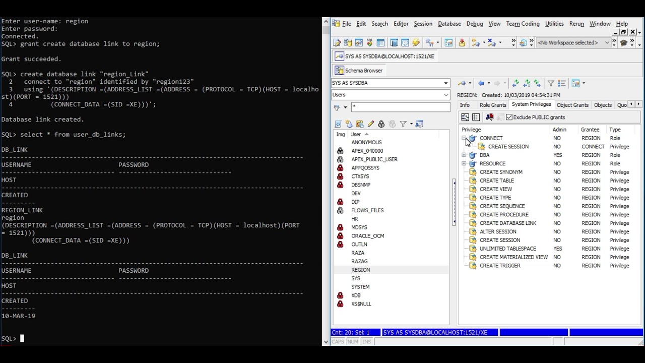 working on Oracle SQL*PLUS view on Oracle TOAD GUI - YouTube