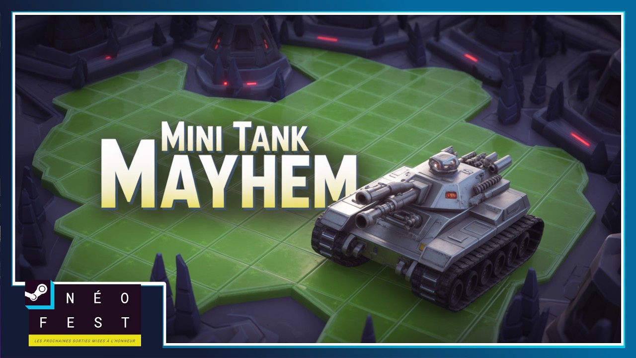 Mini Tank Mayhem (Steam Neo Fest) français #minitankmayhem - YouTube