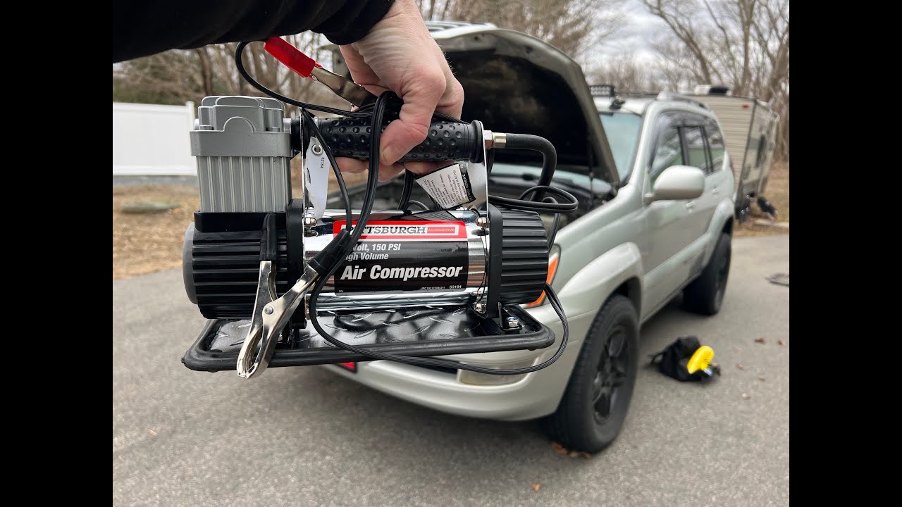 HARBOR FREIGHT TOOL REVIEW. BUY THIS NOW!! PORTABLE AIR COMPRESSOR ...