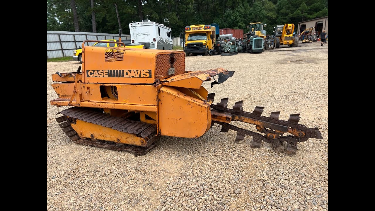 Case Davis Task Force 300 Gas Powered Trencher Lot#379 - YouTube