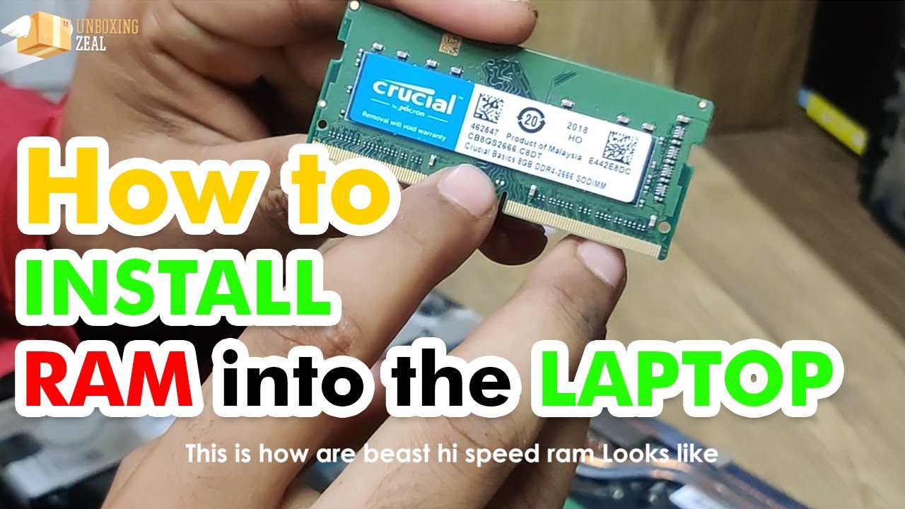 How to install Crucial ram in MSI Laptop, Unboxing, Ram Upgrade, Ram ...