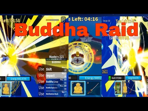 Buddha Raid in Roblox BLOXFRUIT with my friends and see how the boss so ...