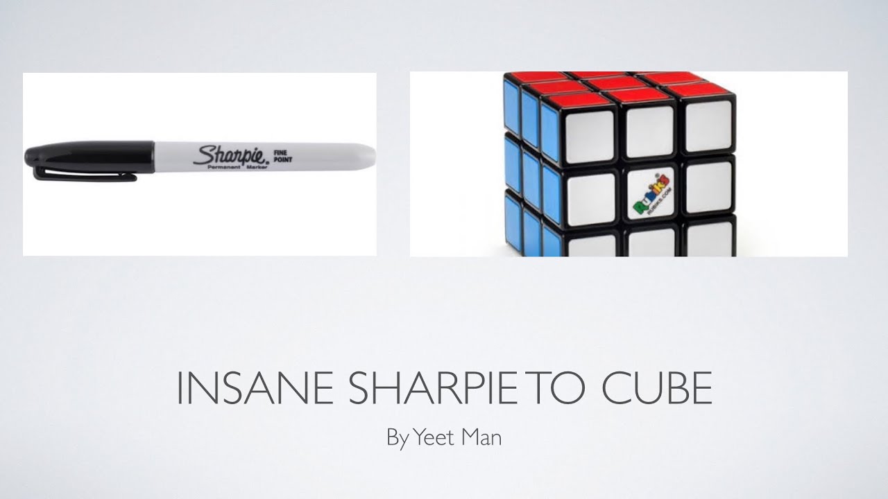Quick Sharpie To Cube Magic Trick Performance - YouTube
