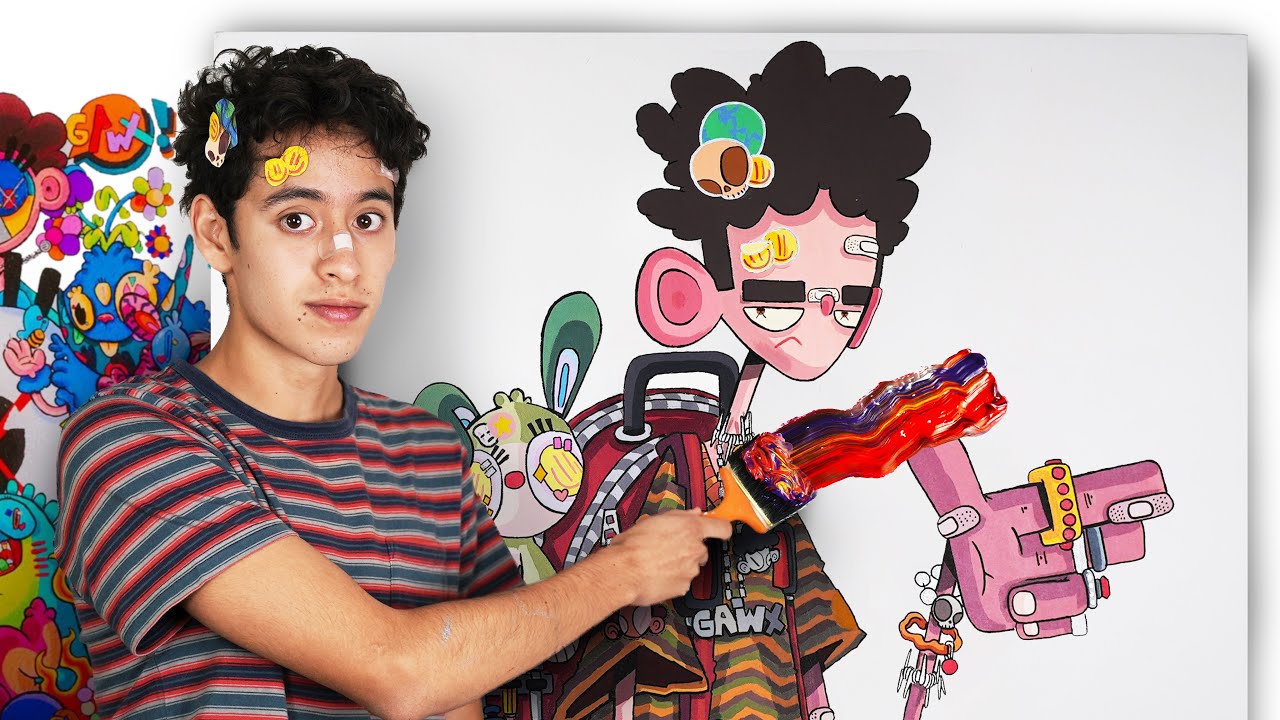 My First Life Size Self Portrait! - YouTube