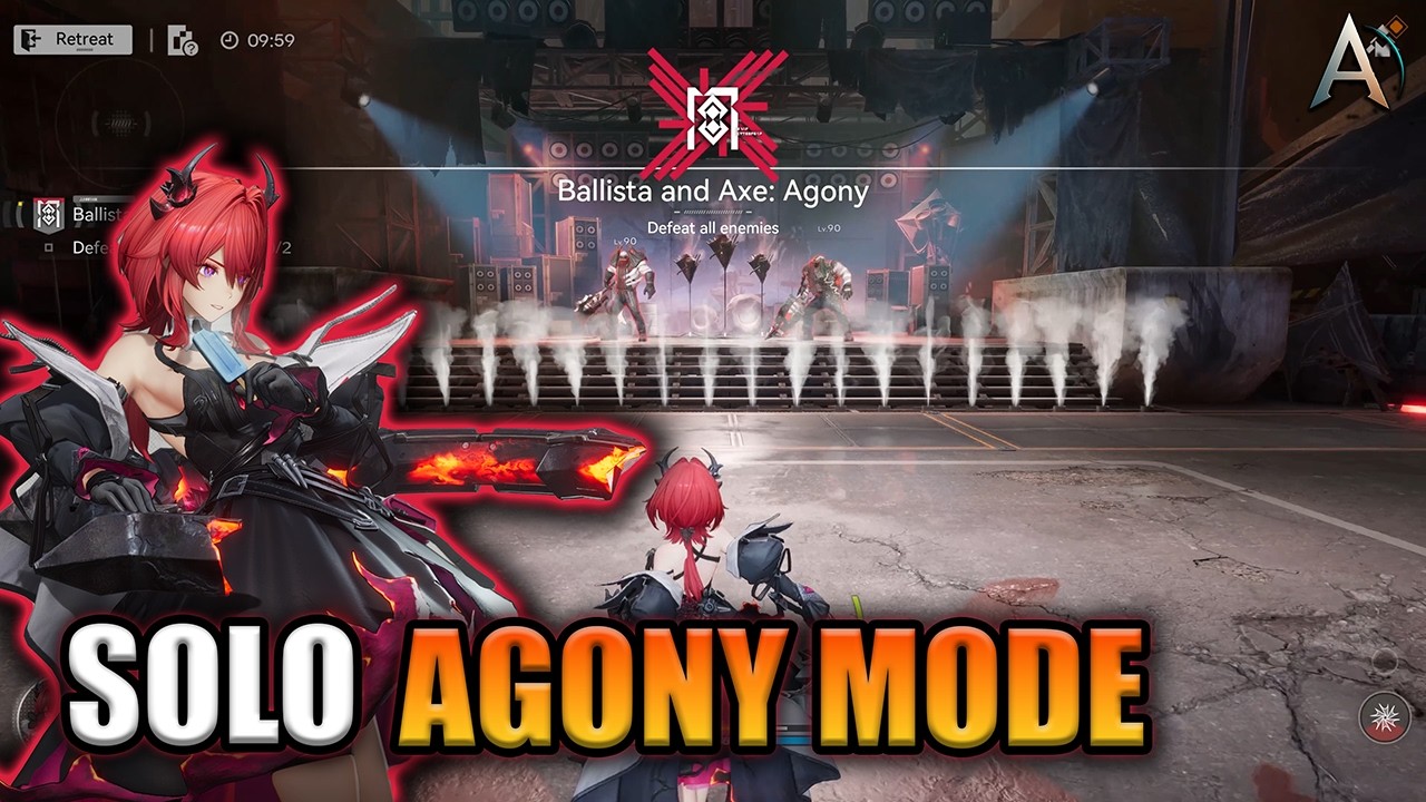 Laevatain Solo Ballista & Axe Agony Mode | Umbral Monument | Arknights ...