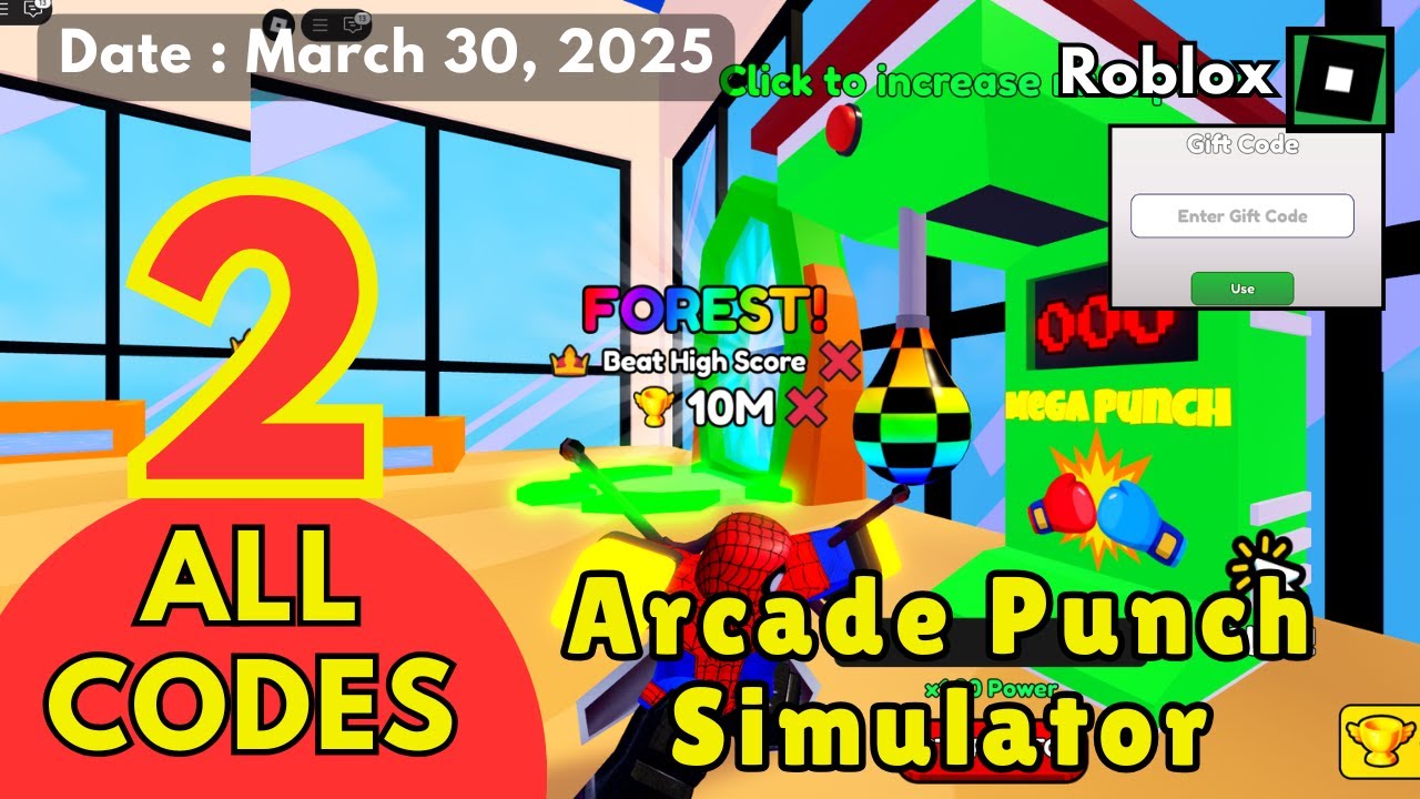 SEMUA Kode Berfungsi di Arcade Punch Simulator Roblox, 30 Maret 2025 ...