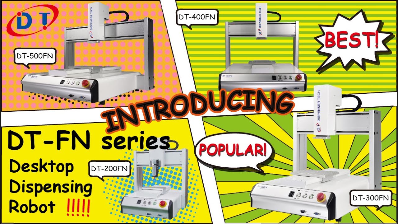 DT-FN series-Desktop Dispensing Robot ｜Dispenser Tech - YouTube