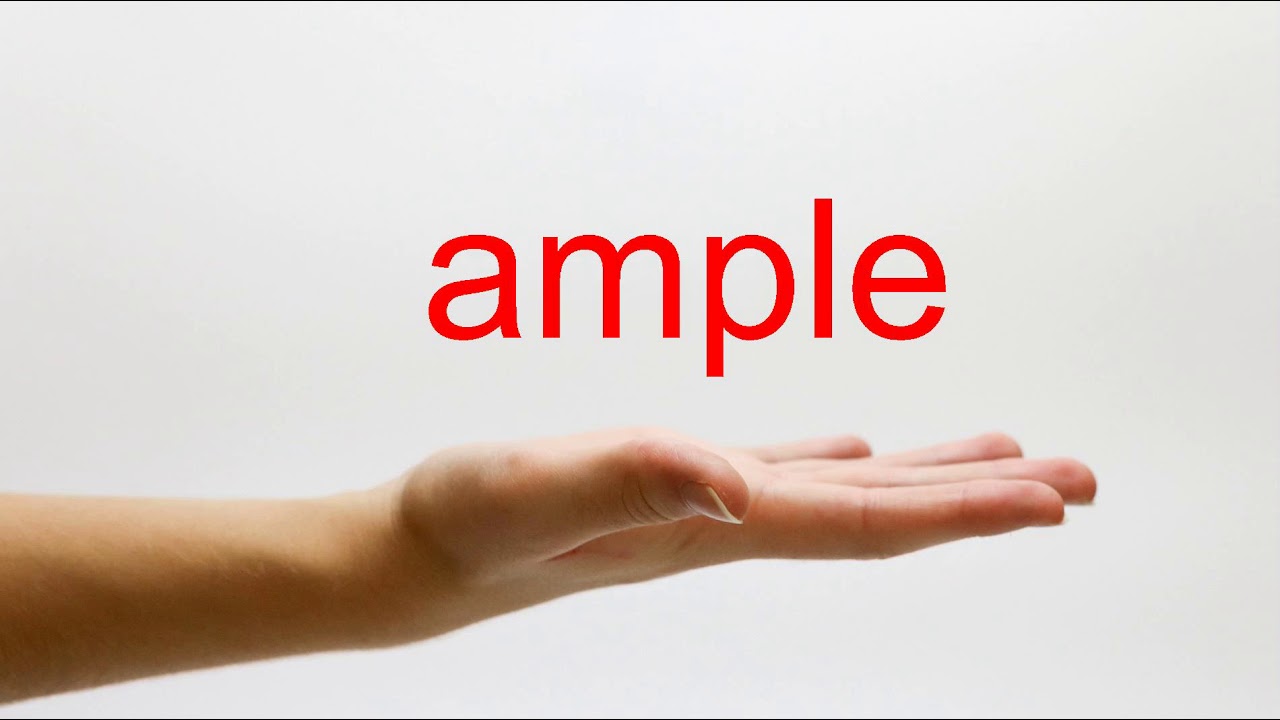 How To Pronounce Ample American English YouTube