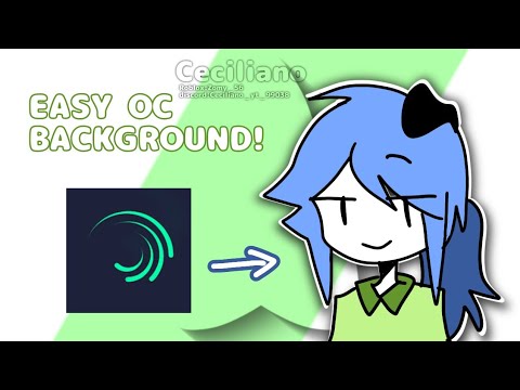 Easy oc background tutorial! 💚💙 - YouTube