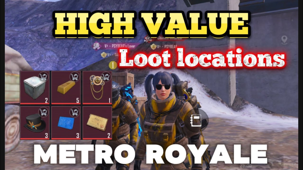 The BEST locations to get HIGH VALUE loot in METRO ROYALE! - YouTube