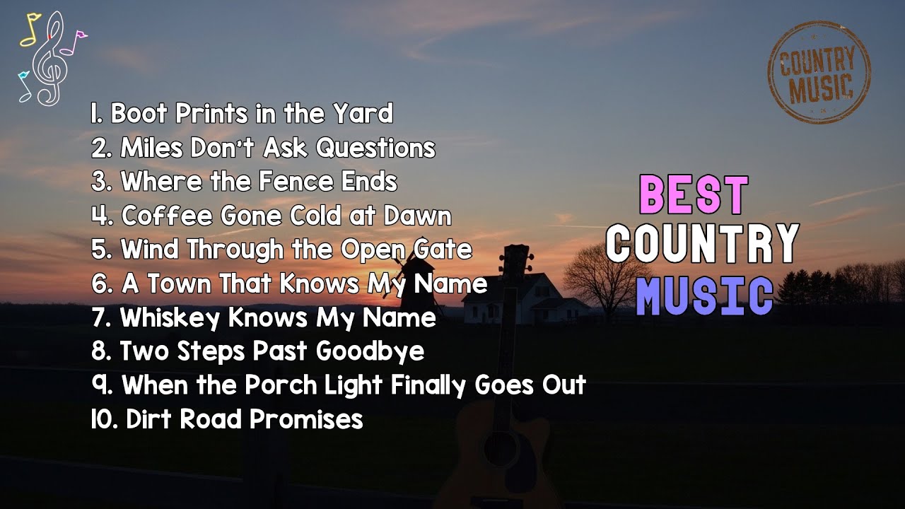 Cold Rain Country Songs | Boot Prints & Miles - YouTube