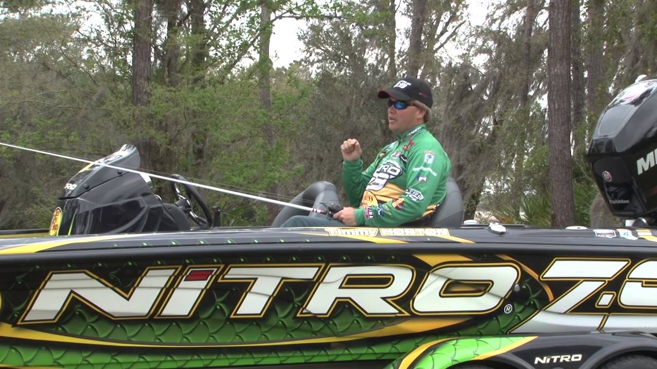 Timmy Horton gives a Major League Fishing pro tip. - YouTube