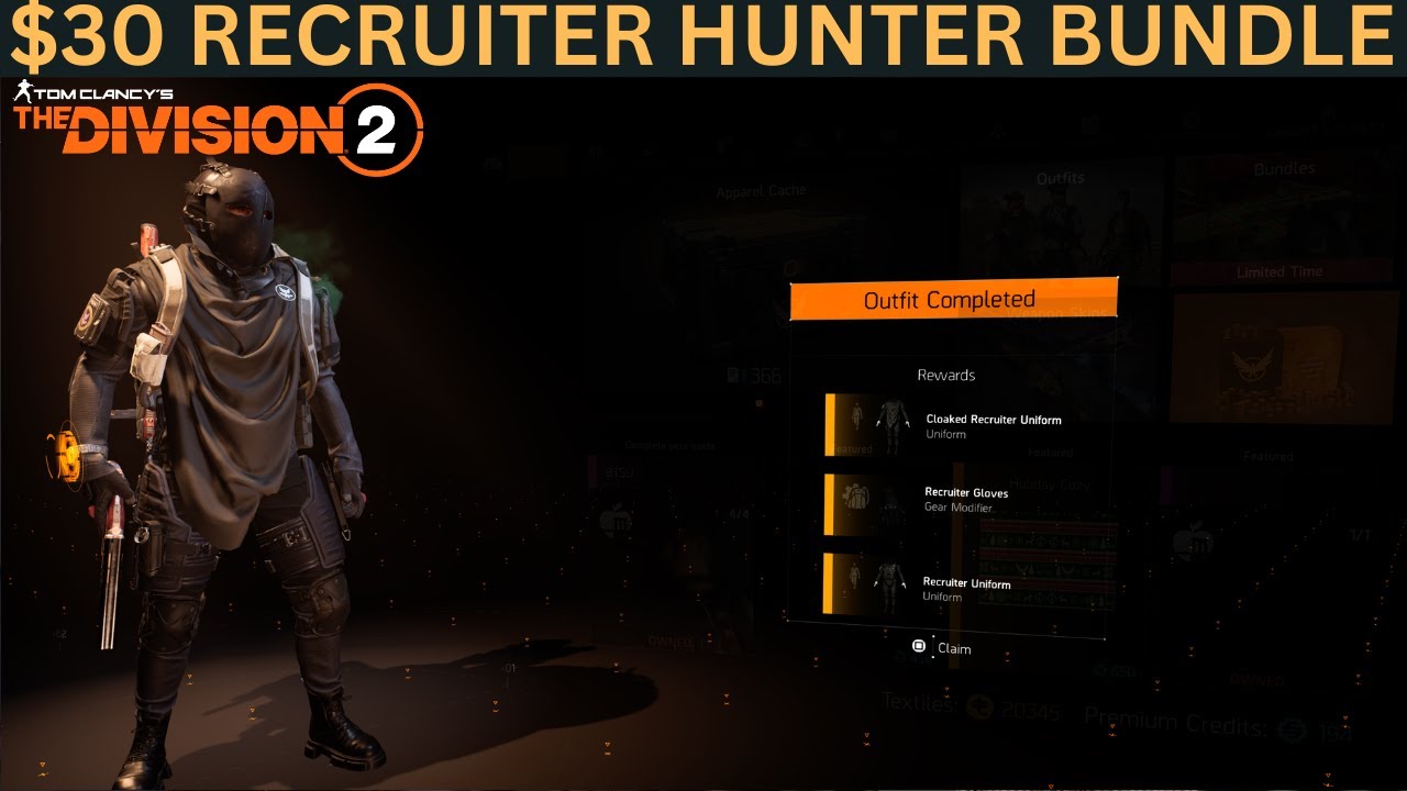 The Division 2 - $30 RECRUITER HUNTER OUTFIT! - YouTube