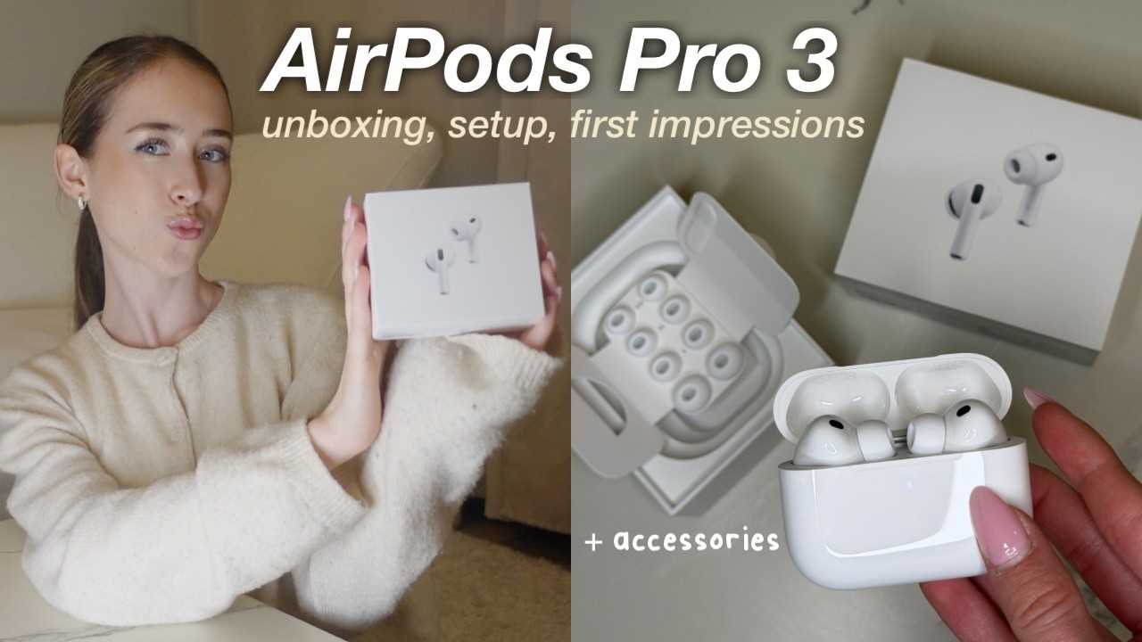 AirPods Pro 3 Unboxing, Setup & Review *testing new features* - YouTube