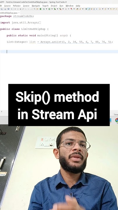 Skip Method In Stream Api Java8 Springboot Microservices Kafka Programming Dsa Coding
