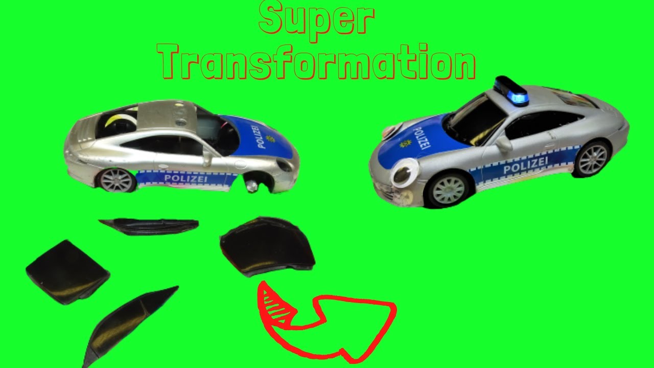 Super Transformation of The Police Car - YouTube