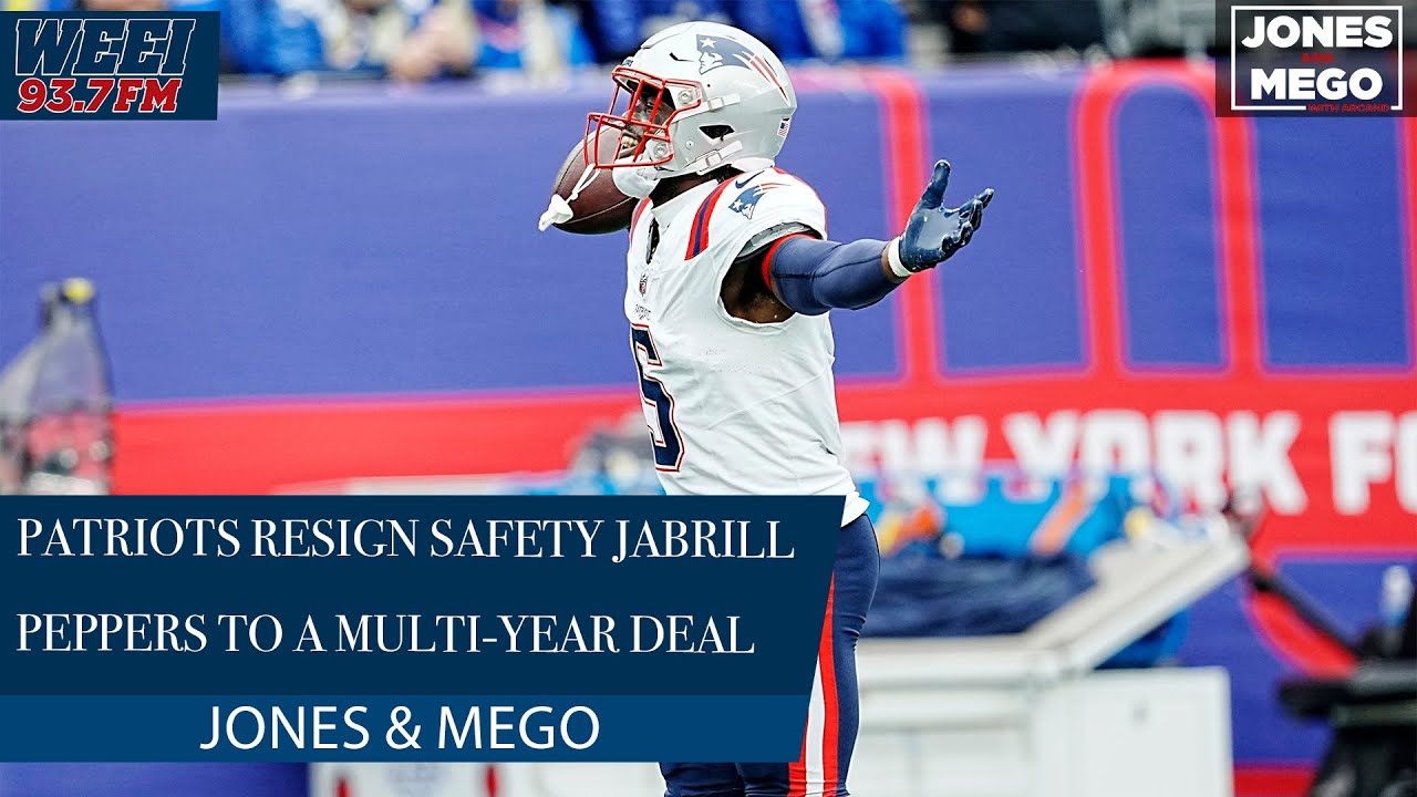 The New England Patriots extend safety Jabrill Peppers to a contract ...