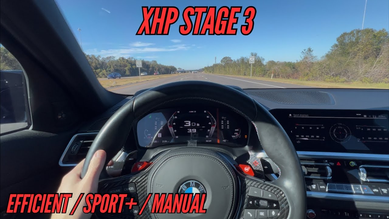 BMW M3 S58 XHP STAGE 3 POV CLIPS COMPARISON (G80 M3 G82 M4) - YouTube