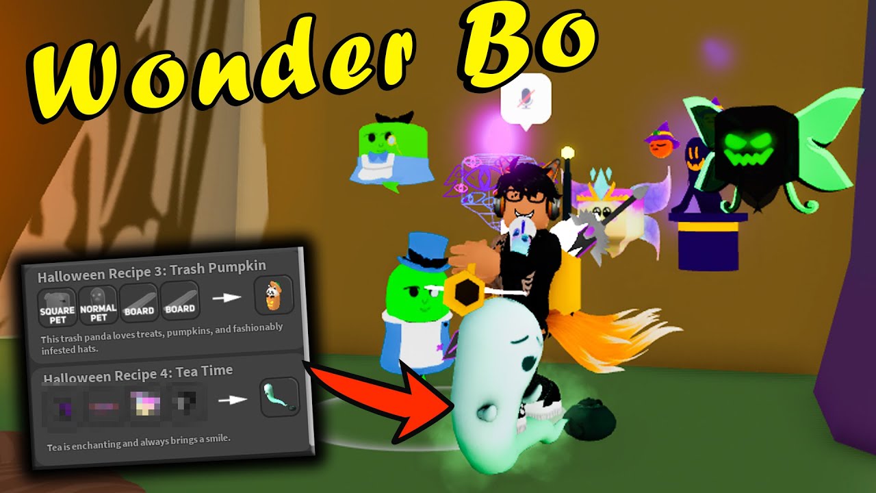 🍬 Helping Wonder Bo 👻 make a Late Halloween Party in Ghost Simulator ...