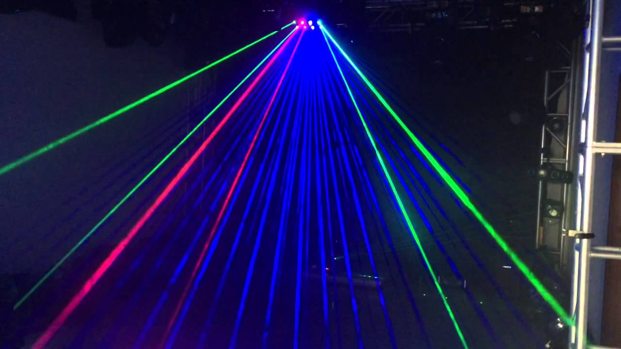 LH-G022 RGB laser spider moving head light - YouTube