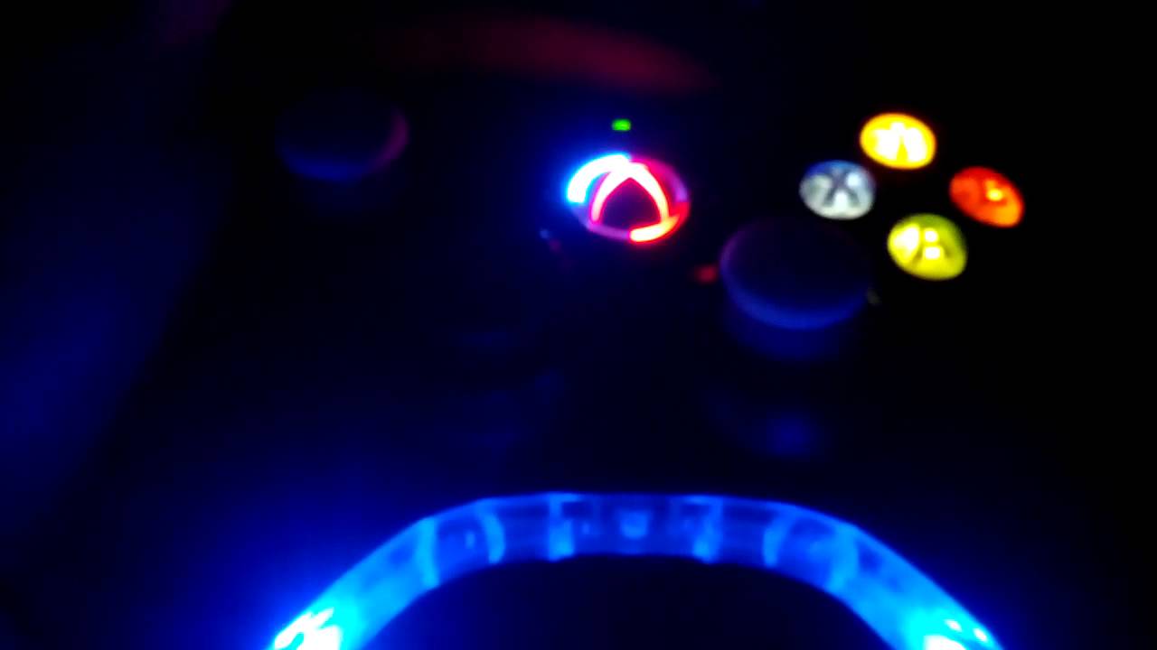 Xbox 360 controller - led mods with arbiter 3.5 elite mod chip - YouTube
