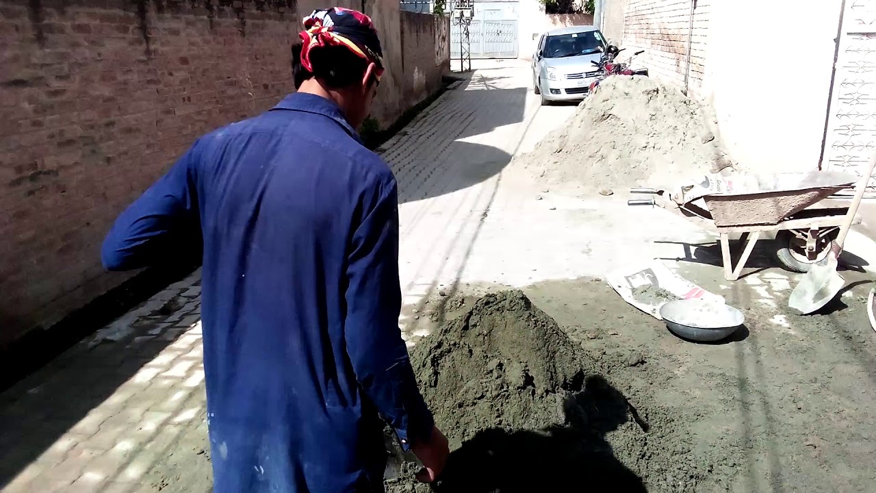 Funny Wall plaster construction with my friend. - YouTube