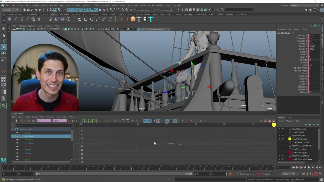 Unlock Grey Animation Curves in Maya Graph Editor (T box icon issue) - YouTube