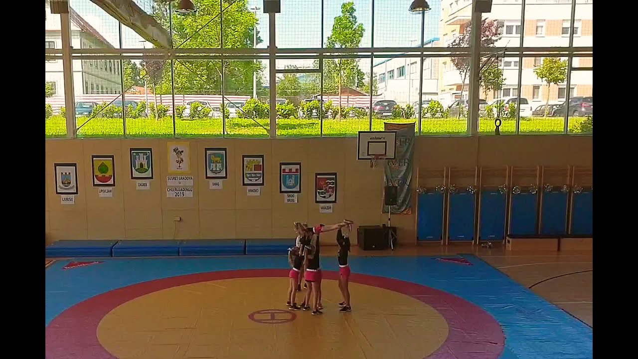 Top Stars Glitter - Pee Wee All Girl Group Stunt - Zagreb Cheerleading ...