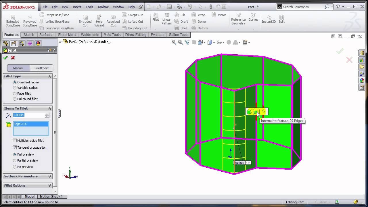 New in SolidWorks 2013 - Fast Edge Selection - YouTube
