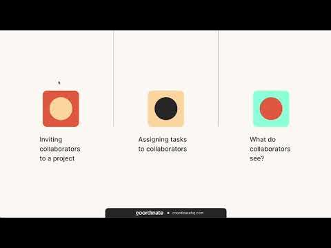 Collaborators, Assigning Tasks, Collaborator View - Coordinate Tutorial ...