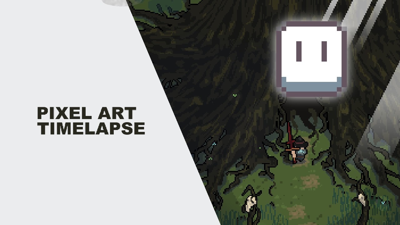 Pixel Art Timelapse - Swamp Tree (Cozy + Relaxing) - YouTube