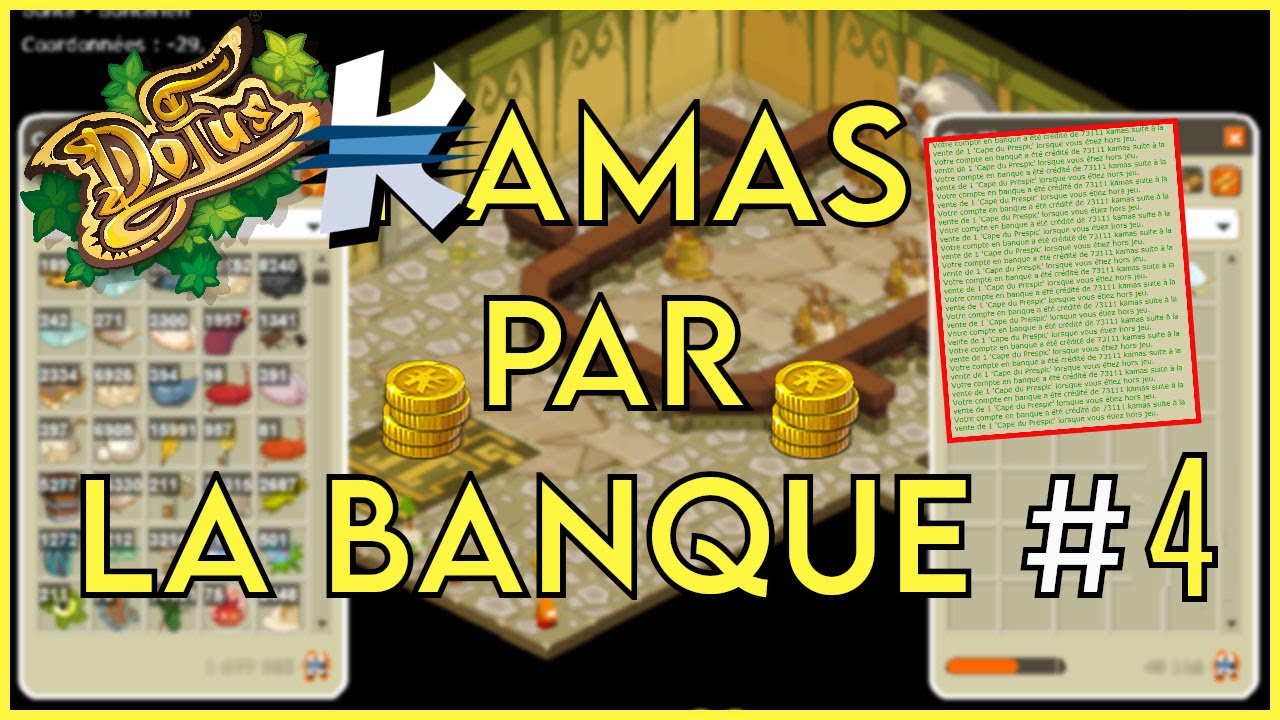 [DOFUS RETRO] 💎 KAMAS PAR LA BANQUE EP#4 - 50M SOON💥 #DOFUS #DOFUSRETRO ...