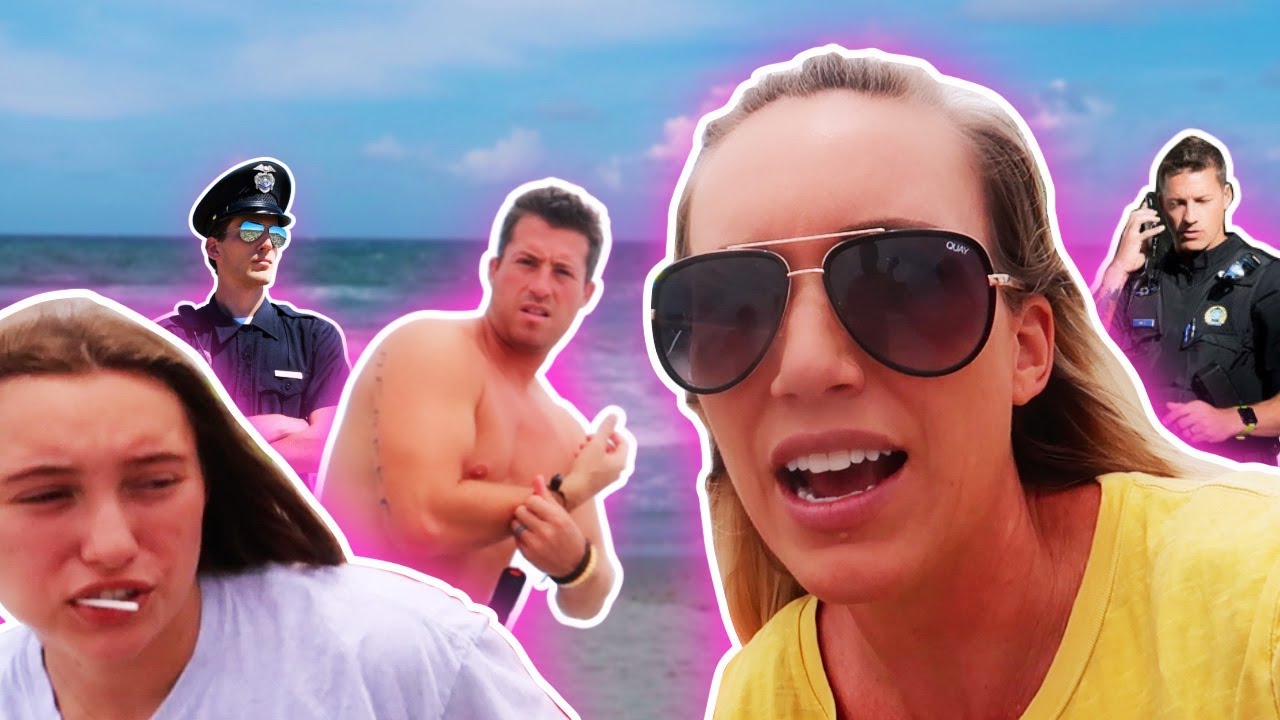 KICKED OFF the Beach! Its R Life - YouTube