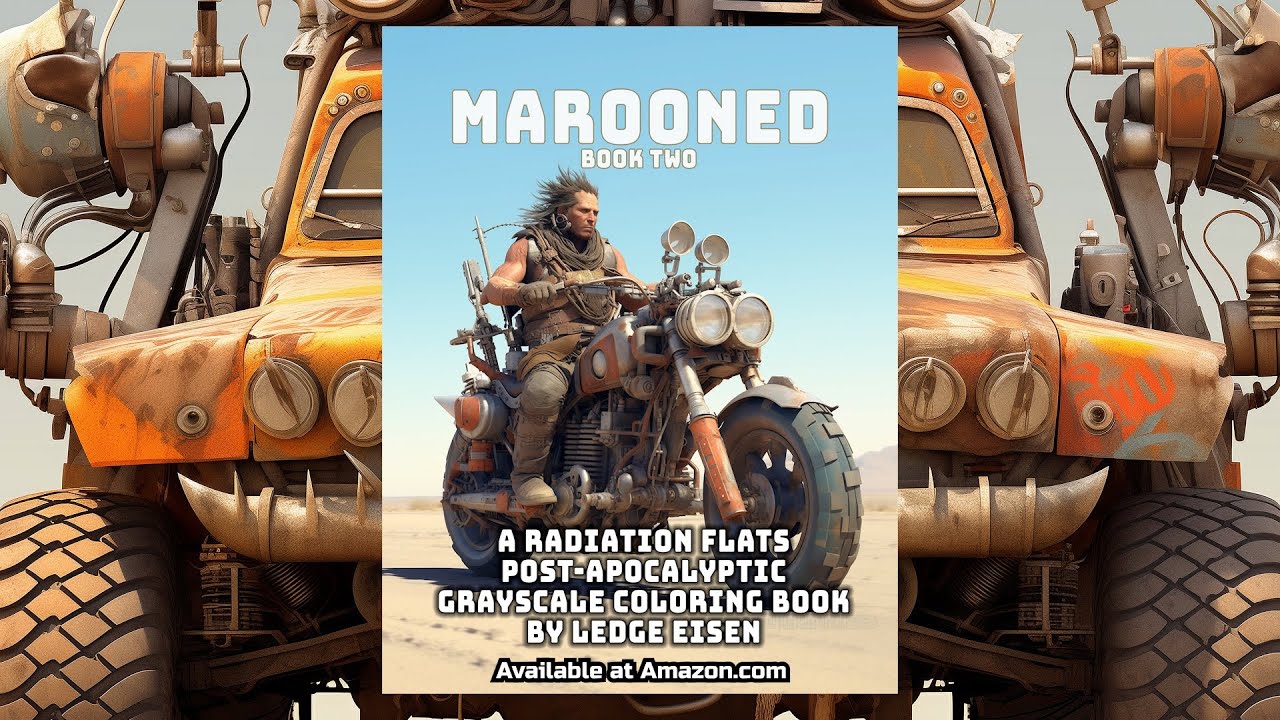 Marooned Book Two Grayscale Coloring Book Flip-Through. #coloringbook # ...
