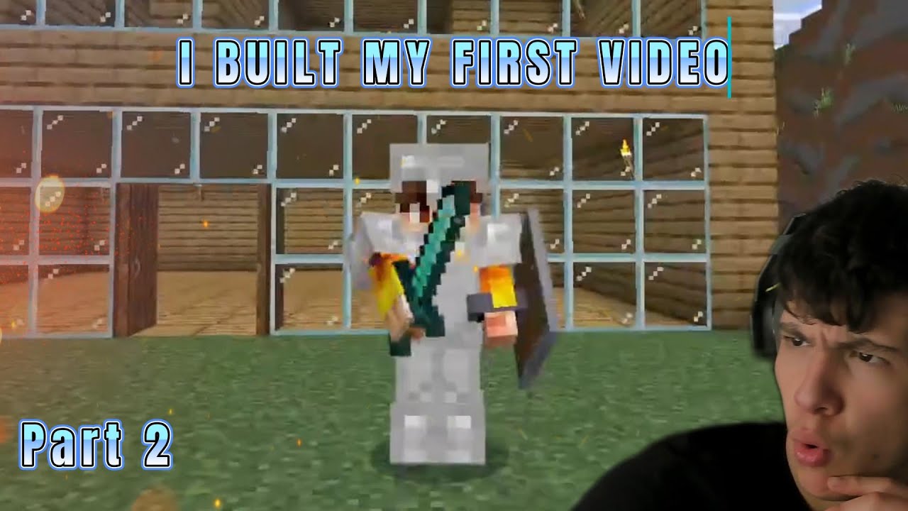 I Built My First “House” | Minecraft Part 2 - YouTube