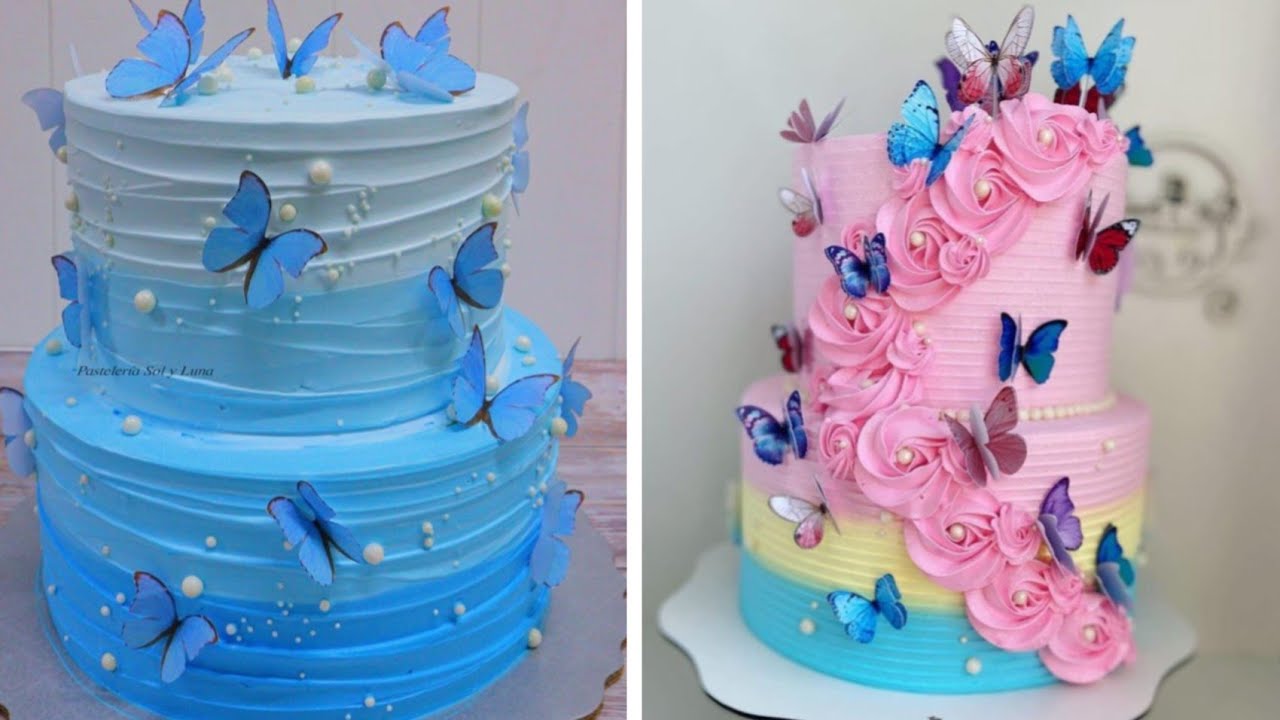 2 Step Cake Design | So Beautiful and Delicious 😋 2step Cake | How to ...